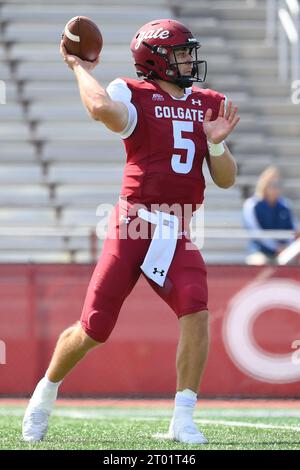 September 16, 2023: Colgate Raiders quarterback Michael Brescia (5 ...