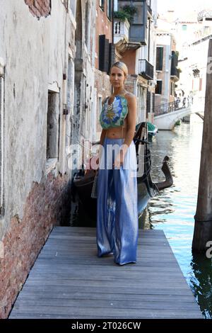 VENICE, ITALY - SEPTEMBER 05: Lady Victoria Hervey in Venice during a ...