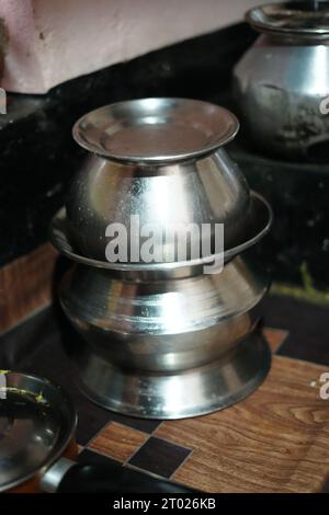 Kitchen utensils used in houses in kerala Stock Photo - Alamy