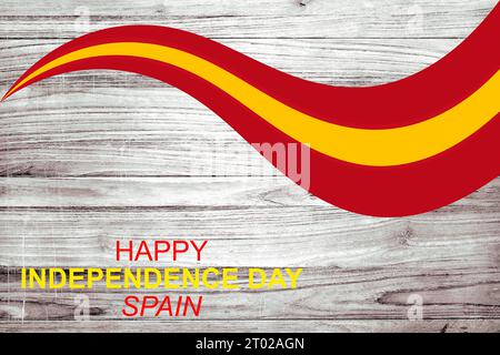 Spain national day banner design. Spain flag and map theme background ...
