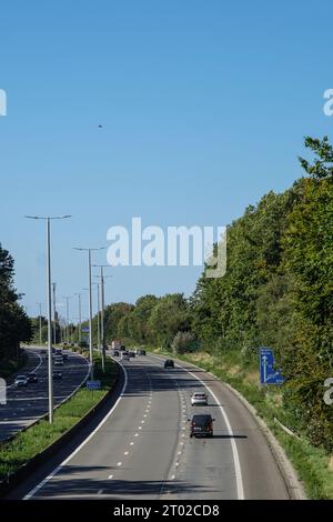 Highway E411 arriving in Brussels Autoroute E411, entree dans Bruxelles ...