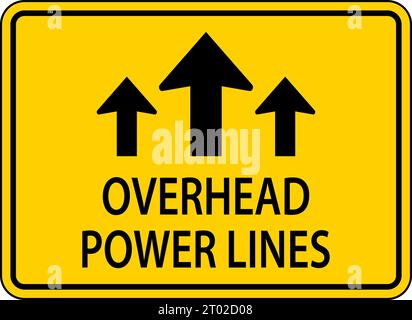 Overhead Power Lines Sign Stock Vector Image & Art - Alamy