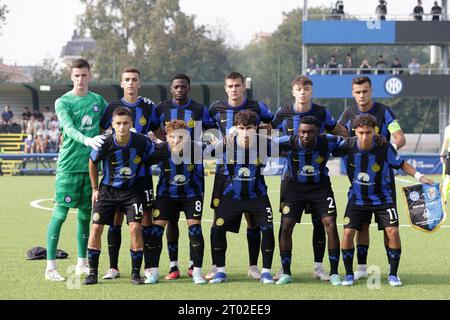 Mike AIDOO of Inter Milan and Matteo DARMIAN of Inter Milan during the ...