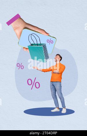 Composite collage illustration of excited little girl hold backpack ...