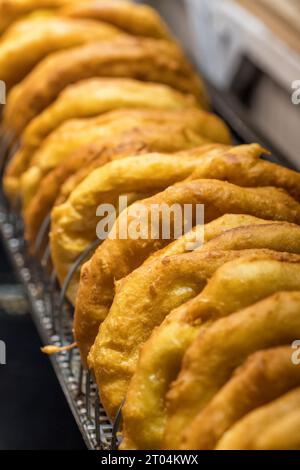 Traditional Langos delicious speciality Stock Photo - Alamy