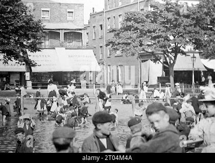 The Pavement, Clapham Common, London, Victorian period Stock Photo - Alamy