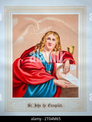 Nineteenth century Victorian Bible story illustration in Chromo ...