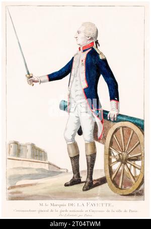 General Gilbert du Motier, marquis de Lafayette (1757–1834), French ...