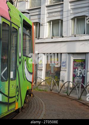 Graffiti street art in Bucharest, Romania Stock Photo - Alamy