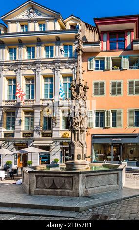 The Weinmarkt Square in Lucerne, Switzerland Stock Photo - Alamy