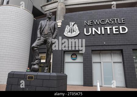 The statue of Sir Bobby Robson during the Rugby League World Cup 2021 ...