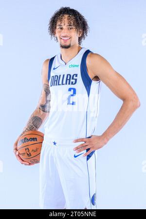 Dallas Mavericks center Dereck Lively II reacts to a referee's call ...