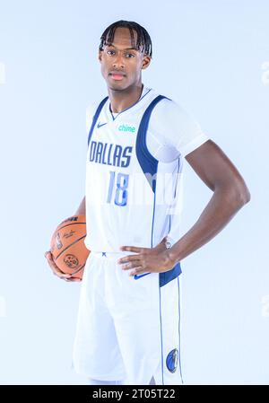 Dallas Mavericks forward Olivier-Maxence Prosper (8) during an NBA basketball game, Thursday ...