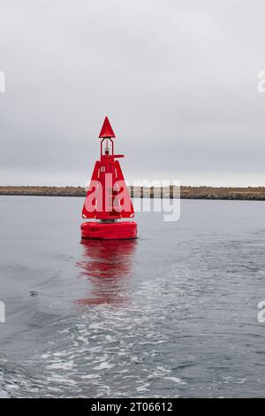 Starboard hand buoy in St. Pierre, France Stock Photo - Alamy