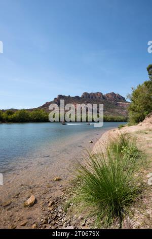 The River Argens in Roquebrune Sur Argens during flooding in October ...