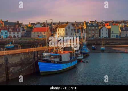St Monans Harbour in Scotland Stock Photo - Alamy