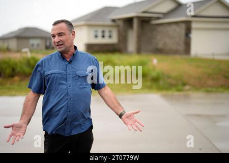 Developer Trey Harris talks about the Colony Ridge development as he ...