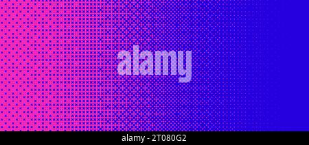 Pixelated bitmap gradient texture. Blue pink dither pattern background. Abstract glitchy pattern ...