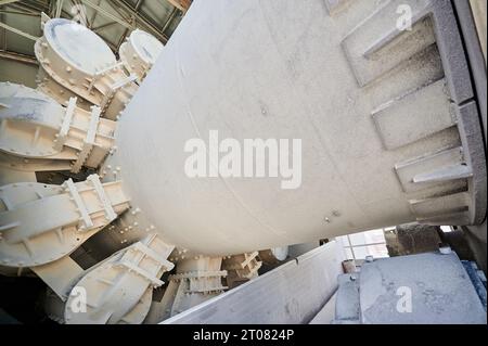 Contemporary limestone plant with operating equipment Stock Photo - Alamy
