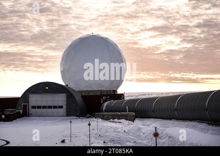 Pituffik Space Base (formerly Thule Air Base) in northern Greenland ...