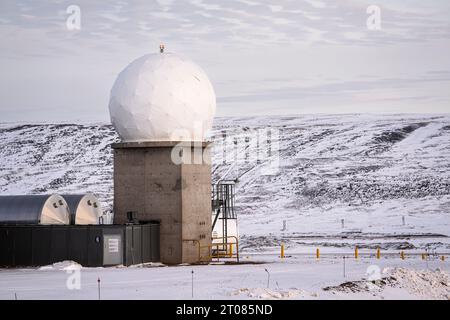 Pituffik Space Base (formerly Thule Air Base) in northern Greenland on ...