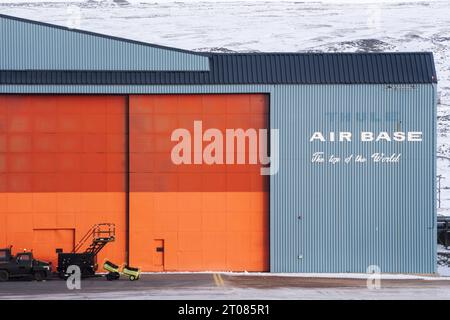 Pituffik Space Base (formerly Thule Air Base) in northern Greenland ...