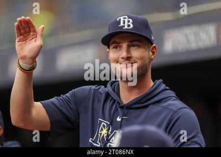 Tampa Bay Rays pitcher Shane Baz poses for a portrait during photo day ...