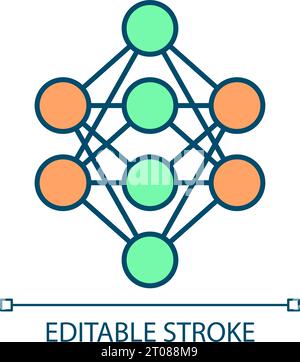 2D editable anomaly detection thin line icon Stock Vector Image & Art - Alamy