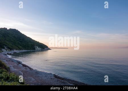 The beautiful coastline in Mathraki, one of the Diapontia islands ...