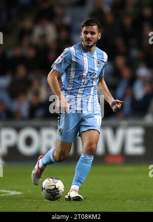 Coventry City's Liam Kitching during the Sky Bet Championship match at ...