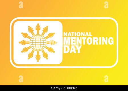 National Mentoring Day Vector illustration. Holiday concept. Template ...