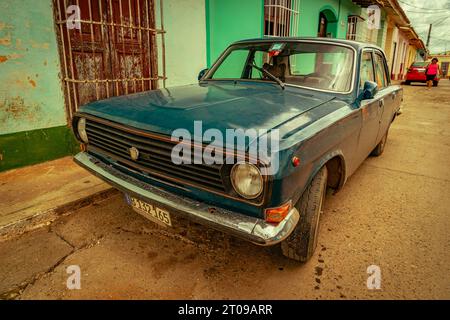 Trinidad, Cuba - Old soviet Volga GAZ-24 car Stock Photo - Alamy
