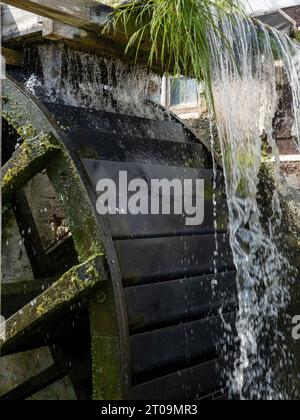 Water-driven mill wheel of a water mill. Wilhelm Busch Mill Ebergötzen ...