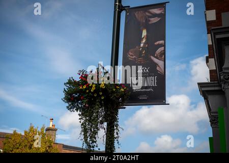 The triangle in Bournemouth town centre Stock Photo - Alamy