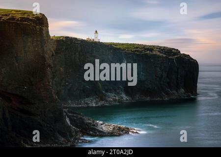Volcanic rock formations and cliffs at Eshaness, Shetland Islands Stock ...