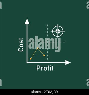 quadrant concept diagram logo illustration template Stock Photo - Alamy