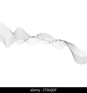Sound waves line vector illustration design template Stock Photo - Alamy