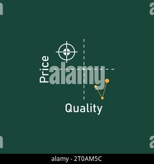 quadrant concept diagram logo illustration template Stock Photo - Alamy