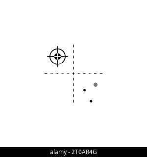 quadrant concept diagram logo illustration template Stock Photo - Alamy