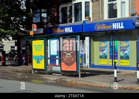 Cardiff Bus bus stop near Victoria Park on Cowbridge Road East. Cardiff ...