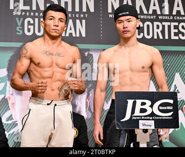 Tokyo, Japan. 17th Sep, 2023. A man demonstrates a 3-meter tall ...