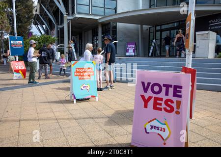Friday 6th October 2023, Polling station open in Avalon Beach Sydney ...