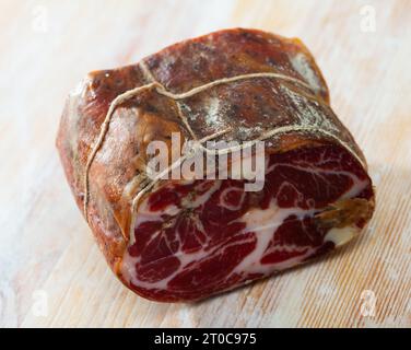 Lacon curado - Spanish national delicacy, jerky pork ham Stock Photo ...