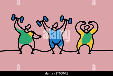 Continuous one line drawing powerlifter perform deadlift. Powerlifting ...