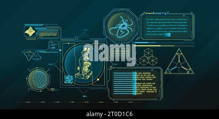 Exploration interface by sci-fi infographics Stock Vector Image & Art ...