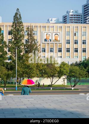 Modern architecture and skyline of Pyongyang. North Korea Stock Photo ...