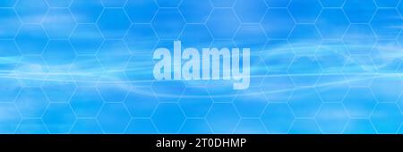 Geometric hexagon arranged in a honeycomb on a fuzzy background Stock ...