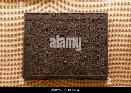 Ancient Chinese woodblock printing board, ancestor of printing press ...