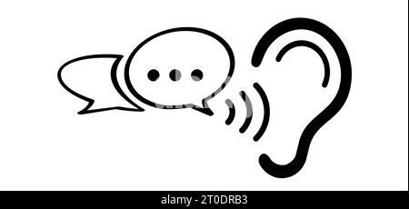 Cartoon face profile talk icon. Conversation speech Icon silhouette ...