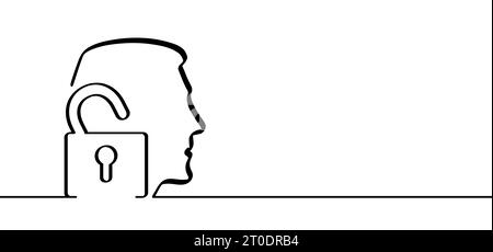 Cartoon face profile talk icon. Conversation speech Icon silhouette ...